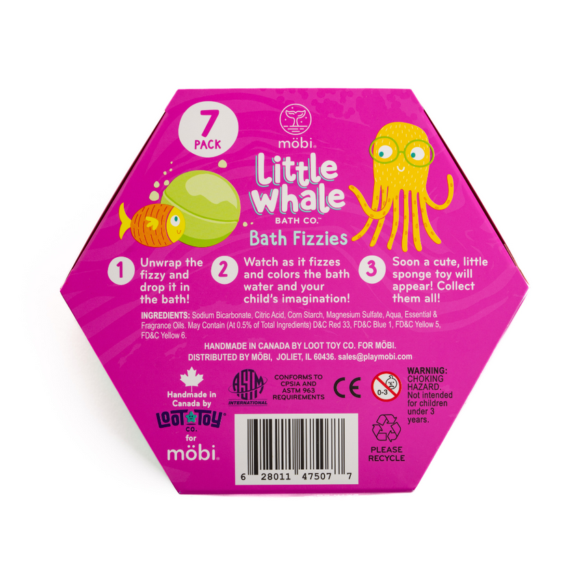 Little Whale Bath Co. Bath Fizzies - 7 pack – Möbi